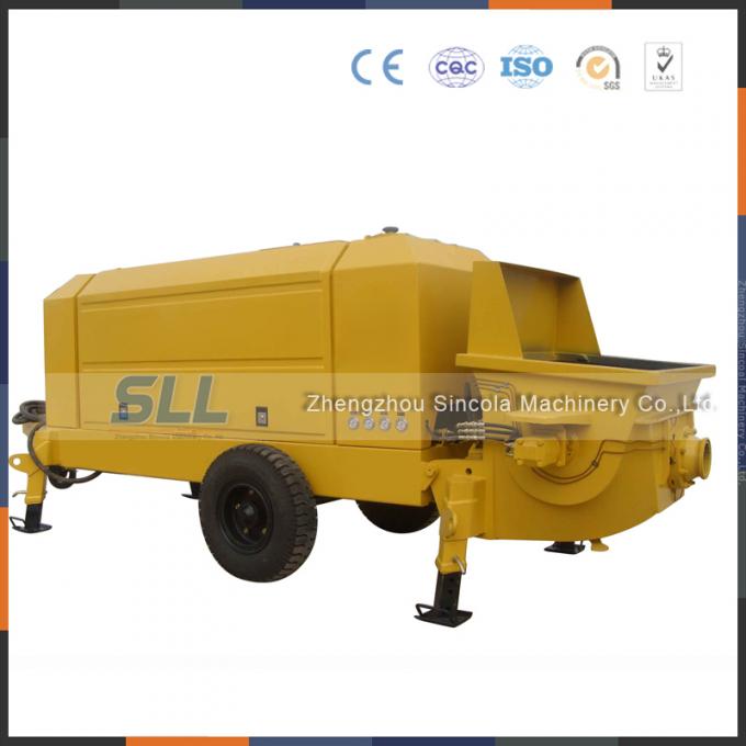 A mini bomba hidráulica do misturador concreto, reboque montou a bomba ...